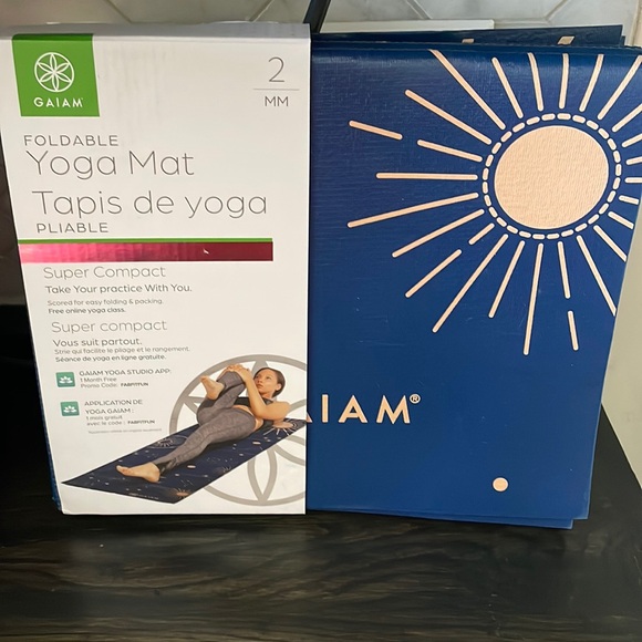 GAIAM | Other | Gaiam Brand Midsummer Nights Foldable Yoga Mat Brand ...